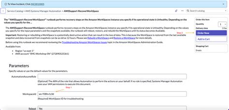 aws resources lifecycle management via servicenow and aws service