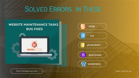 Fix Wordpress Issueserrorsbugswebsite Development By Fivelineweb