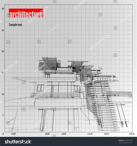 Architecture Grid Blueprint Background Sample Stock Vector Royalty Free 619497299 Shutterstock