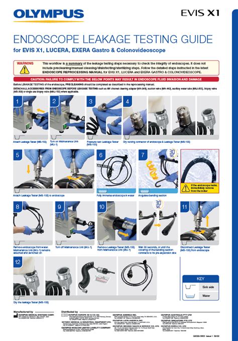 Endoscope Leakage Testing Guide For Evis X1 Lucera Exera Gastro