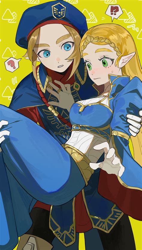 Link And Princess Zelda The Legend Of Zelda And More Drawn By Ximi Danbooru