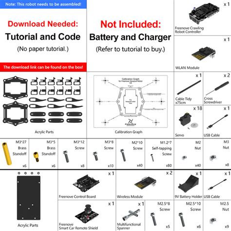 Freenove Hexapod Robot Kit Compatible With Arduino Ide