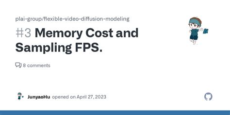 Memory Cost And Sampling FPS Issue 3 Plai Group Flexible Video Diffusion Modeling GitHub