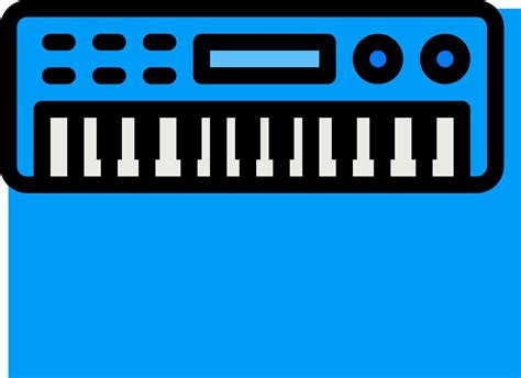 A Blue And Black Keyboard With A Keyboard On It 52595058 Vector Art At Vecteezy