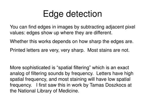 PPT Edge Detection PowerPoint Presentation Free Download ID 621018