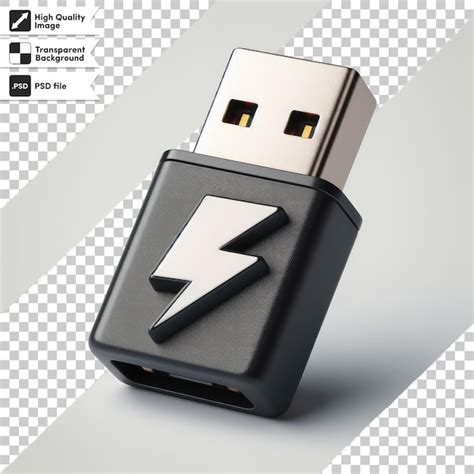 Premium PSD Psd Usb Flash Memory On Transparent Background With Editable Mask Layer