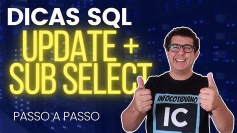 Como Usar Um Subselect Com Update Youtube