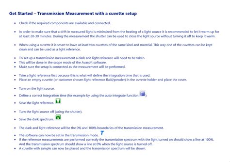 How To Perform Transmission Measurement With A Cuvette Setup Avantes
