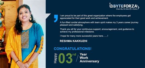 Congratulations On Completing Your Third Year With Byteforza Byteforza Inc