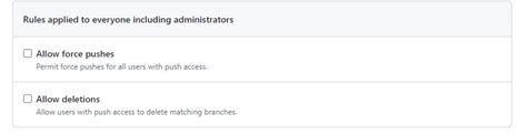 git hub protected branch