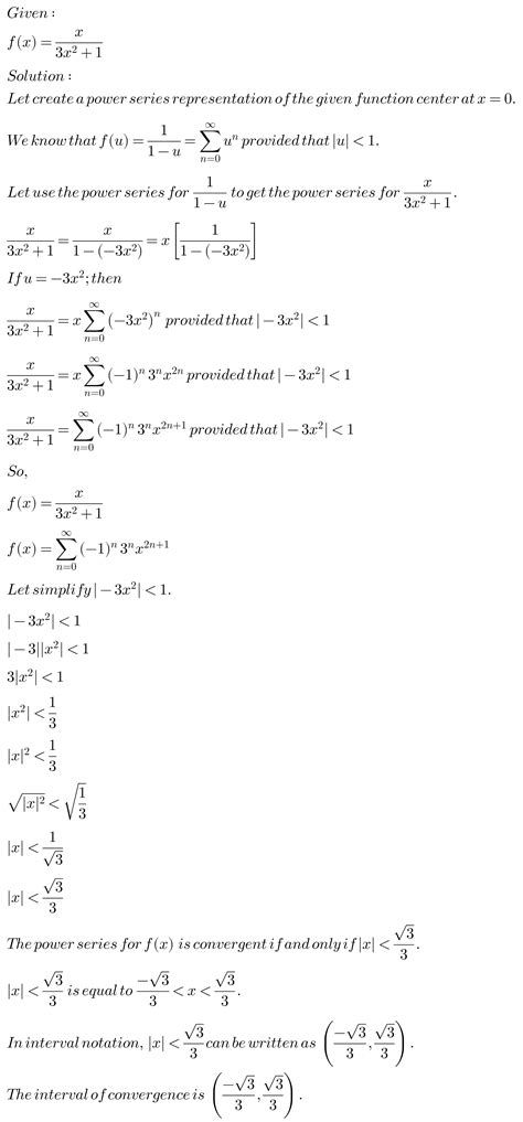 [solved] Find A Power Series Representation For The Function Give Your Course Hero