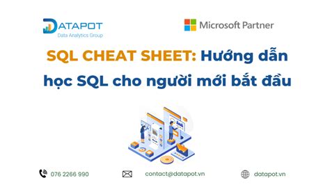 SQL cheat sheet Hướng dẫn học SQL người mới bắt đầu