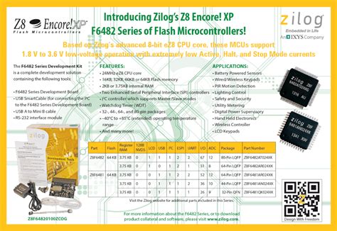 Z8 Encore Xp F6482 Series Of Flash Mcu Eeweb