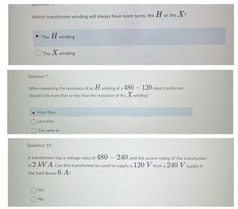 Solved Which Transformer Winding Will Always Have More Chegg Com