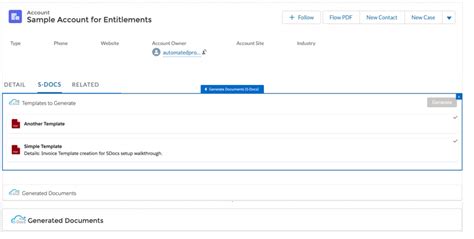 Configure The S Docs Lwc For Document Generation In Experience Cloud