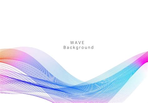 Premium Vector Colorful Dynamic Wave Design Stylish Background