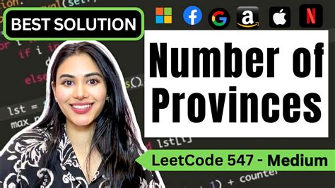 Number Of Provinces Leetcode Leetcode75 Dfs Youtube
