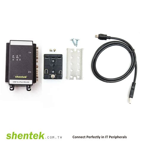 FTDI Serial USB RS232 Adapter 2 Port Industrial Din Rail Shentek