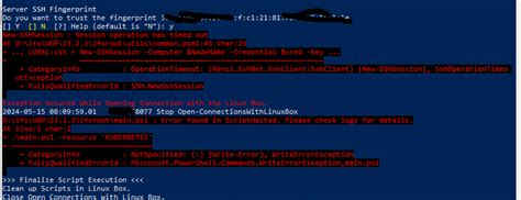 Session Operation Has Timed Out While Installing Kubernetes On Linux Box Ifs Community