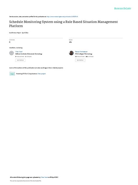 Schedule Monitoring System Pdf Conceptual Model System