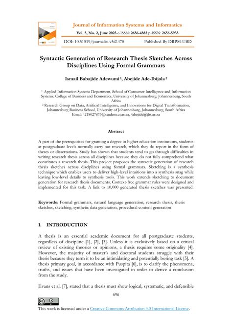 pdf syntactic generation of research thesis sketches across