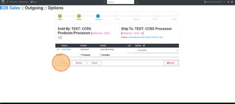 Workflow Mode Transfer Builder Outgoing B B Sales OpenTHC Help