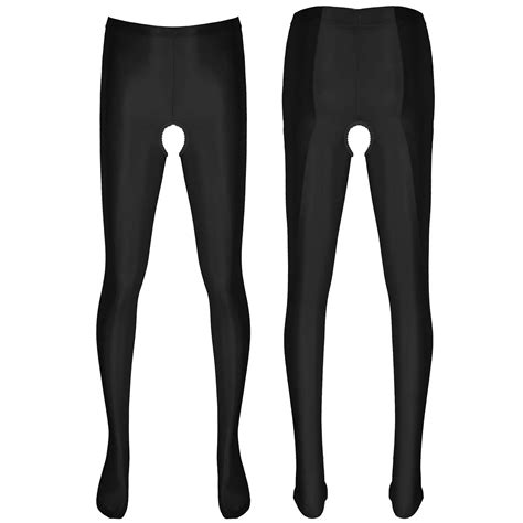 남자 섹시 시시 란제리 아이스 실크 오픈 크로치 팬티 스타킹 레깅스 스트레치 스타킹 스타킹 양말 남성 게이 뜨거운 에로틱 속옷 바지 Aliexpress