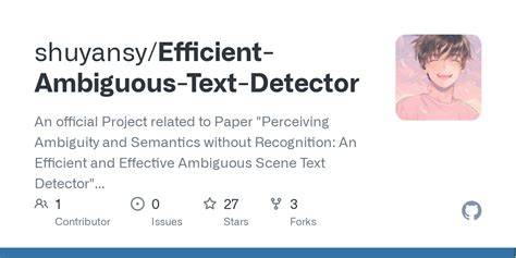 Github Shuyansyefficient Ambiguous Text Detector An Official Project Related To Paper