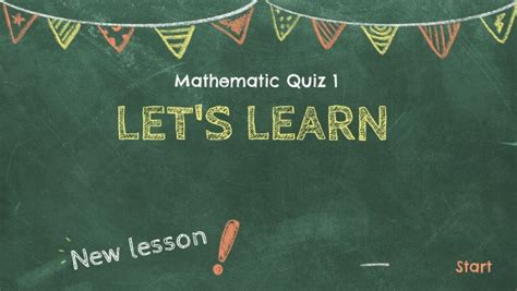 Mathematic Quiz 1 Eng