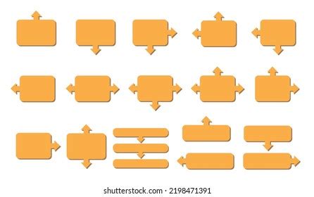 Set Elements Box Make Organization Chart Stock Vector Royalty Free Shutterstock