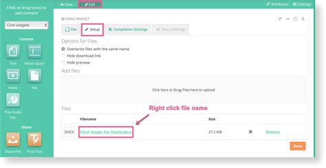 How Do I Hyperlink Text To Become A File Download Core Widgets Openlearning Help Community