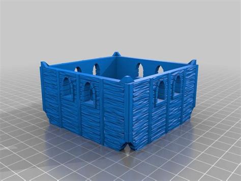 中世纪城堡教堂带人物场景3d打印模型 中世纪城堡教堂带人物场景3d打印模型stl下载 建筑3d打印模型 Enjoying3d打印模型网