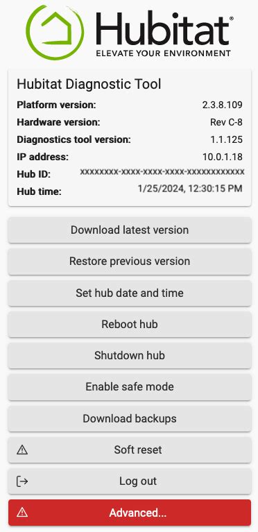 Hubitat Diagnostic Tool Hubitat Documentation