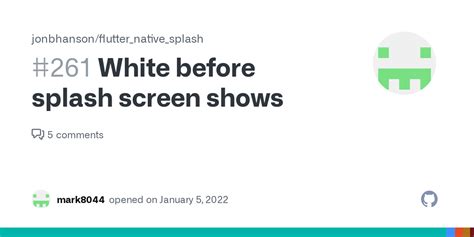 White Before Splash Screen Shows Issue Jonbhanson Flutter Native Splash GitHub