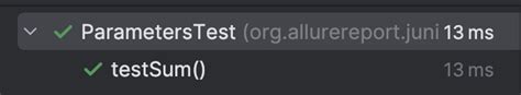 allure report docs junit 5 parameterization