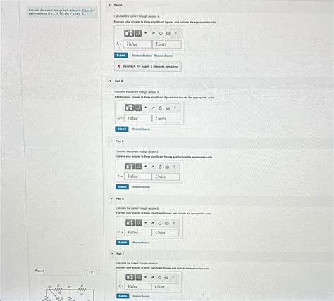 Solved Calculate The Current Through Each Resistor In