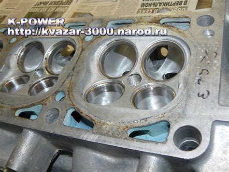 K-POWER | Доработка 16-ти клапанной ГБЦ двигателя ЗМЗ 406