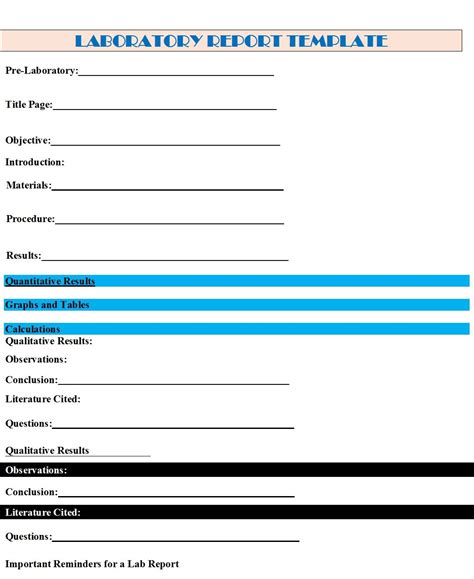 Word Lab Report Template Sample Artofit