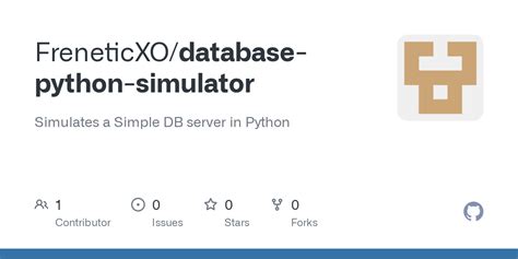 Github Freneticxodatabase Python Simulator Simulates A Simple Db