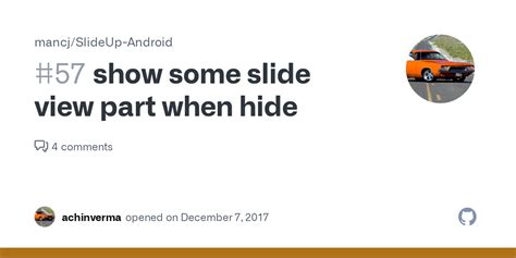 Show Some Slide View Part When Hide Issue Mancj SlideUp Android GitHub