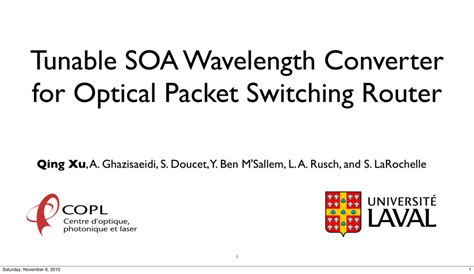 Pdf Tunable Soa Wavelength Converter For Optical Packet Switching Router