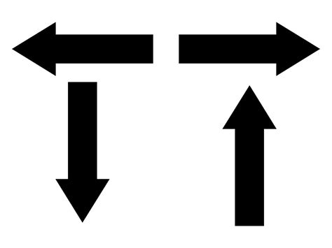 Left And Right Arrows Directions Bold Arrow Sign And Arrow Pointer