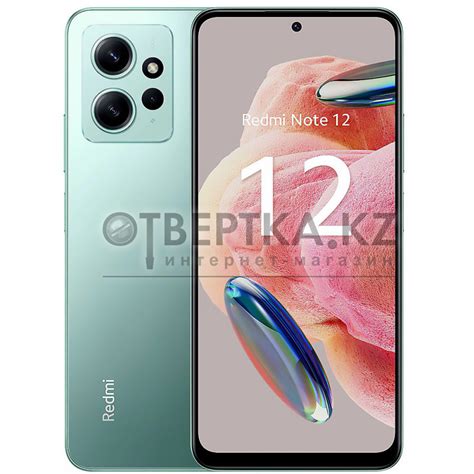 Мобильный телефон Redmi Note 12 6GB RAM 128GB ROM Mint Green 23021RAAEG ...