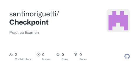 GitHub Santinoriguetti Checkpoint Practica Examen