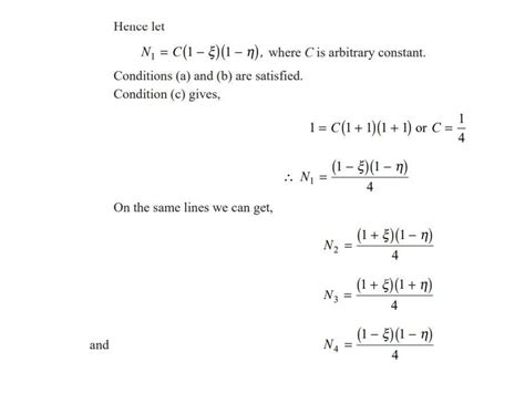 shape functions of 1d and 2 d rectangular elements pptx