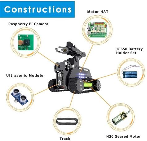 Sg Stock Adeept Rasptank Wifi Wireless Smart Robot Car Kit For