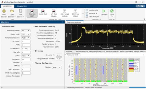 LTE Waveform Generator Create Impair Visualize And Export LTE Waveforms MATLAB