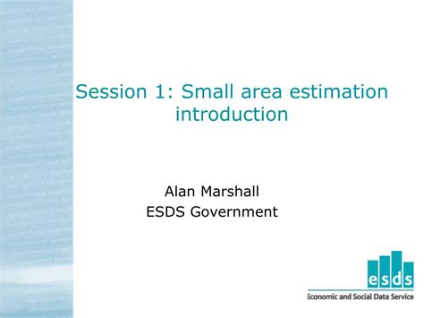 PPT Session Small Area Estimation Introduction PowerPoint Presentation ID