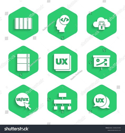 set ui ux design site map stock vector royalty free 2100225595