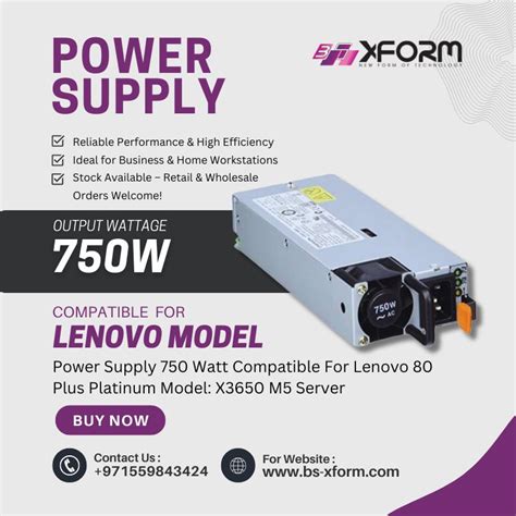 Power Supply Watt Compatible For Lenovo Plus Platinum